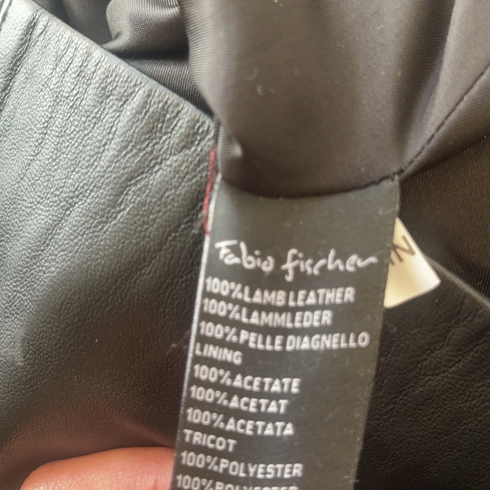 Fabio Fischer Black Trench Long Lamb Leather Jacket C… - Gem